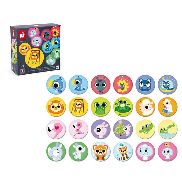 Jeu de mémoire - Les émotions – Poupons et Cie - Boutique pour bébé
